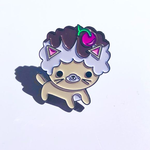 Sundae | Other | Afro Cat Ice Cream Sundae Enamel Pin | Poshmark